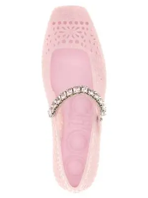 JIMMY CHOO Jelly Ballet Flats - Pink