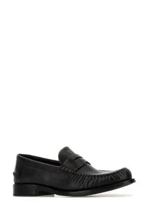Prada Black Leather Loafers