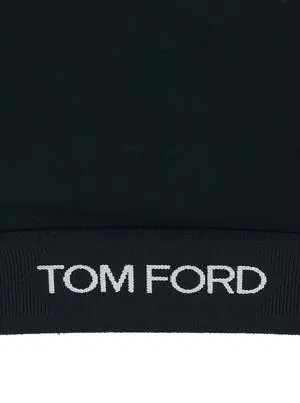 TOM FORD Modal Stretch Bralette With Contrasting Logo Print