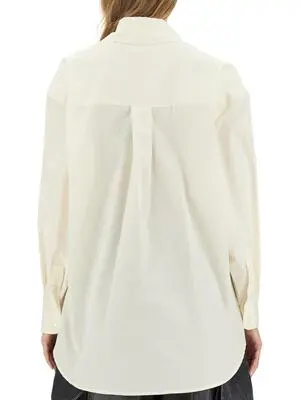 Palm Angels Cotton Shirt - Cream
