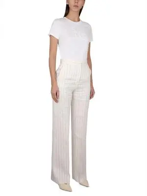 Max Mara Logo Embroidery T-shirt - White