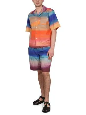 Marni Cotton Bermuda Shorts - Multicolor