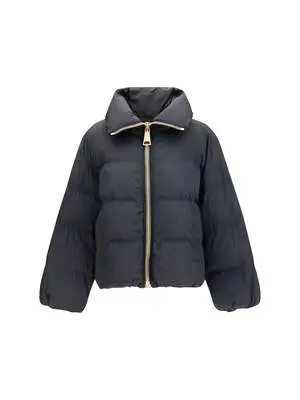 Balmain Padded High-neck Jacket - Black