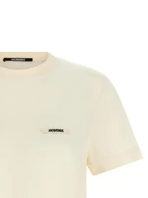 Jacquemus Le T-shirt Gros Grain - Cream