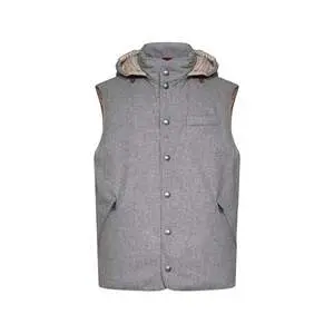 Brunello Cucinelli Grey Jackets Waistcoats & Gilets - Gray