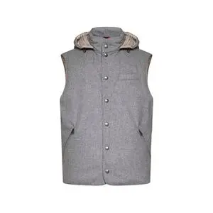 Brunello Cucinelli Wool Padded Water-repellent Gilet - Gray
