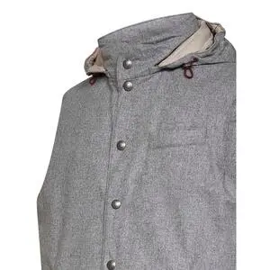 Brunello Cucinelli Wool Padded Water-repellent Gilet - Gray