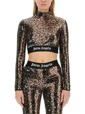 Palm Angels Sequined Top - Multicolor