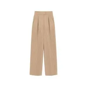Valentino Garavani Neutrals Trousers Straight Trousers - Cream