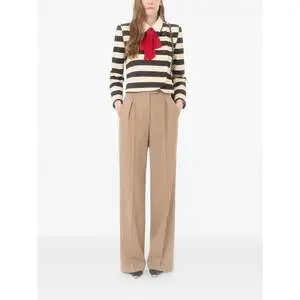 Valentino Garavani Neutrals Trousers Straight Trousers