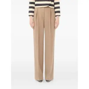 Valentino Garavani Neutrals Trousers Straight Trousers
