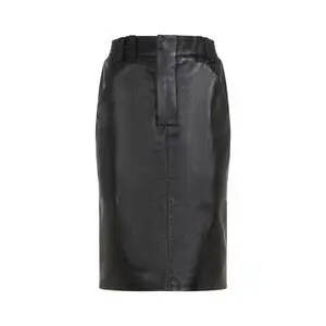 Saint Laurent Midi Skirt - Black