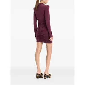 ROTATE BY BIRGER CHRISTENSEN Draped High-neck Mini Dress - Purple