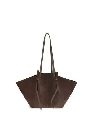 Yuzefi Mochi Large Suede Shoulder Bag - Brown