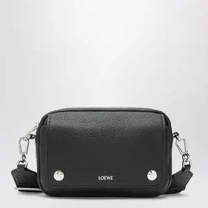 Loewe Grained Leather Crossbody Bag - Black