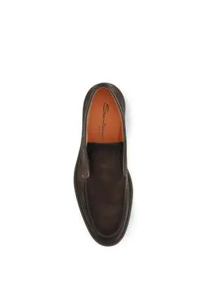 Santoni Suede Slip-on Ankle Boots