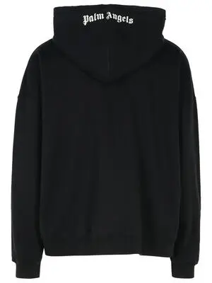 Palm Angels Cotton Sweatshirt - Black
