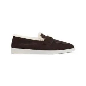 Prada Calf Leather Loafers - Brown