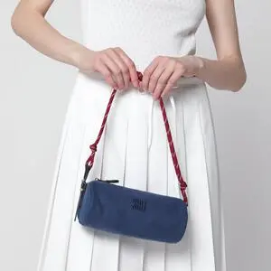 Miu Miu Cotton Gabardine Pouch - Blue
