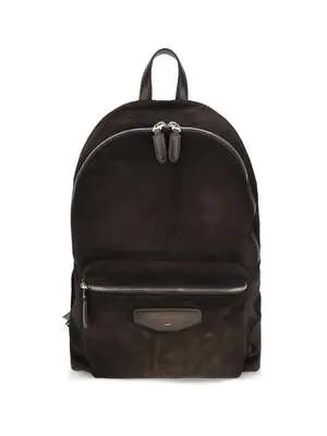 Santoni Suede Backpack - Brown