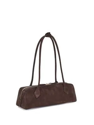 Alaïa Le Teckel Suede Shoulder Bag - Brown