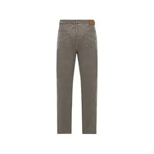 Brunello Cucinelli Grey Trousers Regular & Straight-leg Trousers