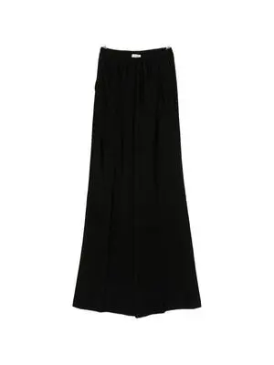 FORTE_FORTE FORTE FORTE Velvet Flared Trousers Multicolor