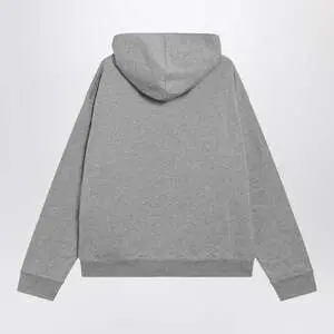 Miu Miu Grey Cotton Zip-up Sweatshirt