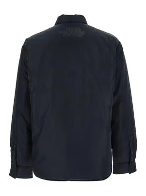 Dsquared2 Black Jacket With Classic Collar And Logo Print On The Rear In Tech Fabric - Multicolor