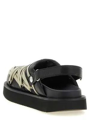 Rick Owens Padded Megalace Platform' Sabots