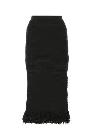 Bottega Veneta Dark Cotton Skirt - Brown