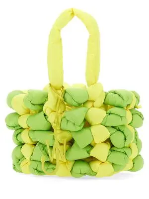 JW Anderson Small Woven Tote Bag - Green