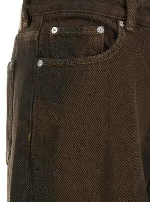 GANNI Tie-dye Denim Wide Leg Jeans - Multicolor