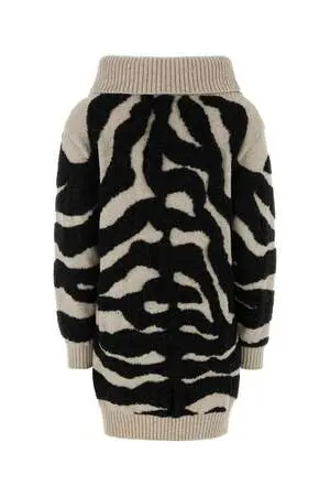 Moschino Wool Blend Sweater Dress - Brown