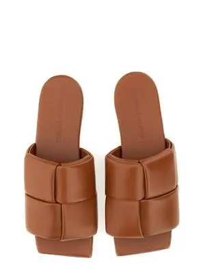 Bottega Veneta Padded Mule Sandals - Brown