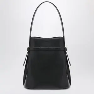 TOTEME Leather Bucket Bag With Strap - Black
