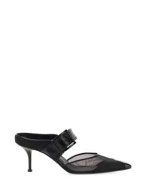 Alexander McQueen Punk Sandal With Buckle - Black