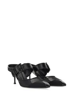 Alexander McQueen Punk Sandal With Buckle - Black