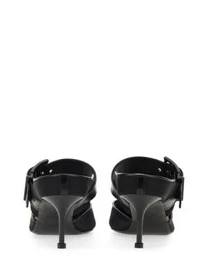 Alexander McQueen Punk Sandal With Buckle - Black