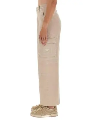 Fendi Gabardine Pants - Cream