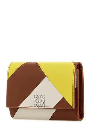Loewe Leather Anagram Wallet - Multicolor