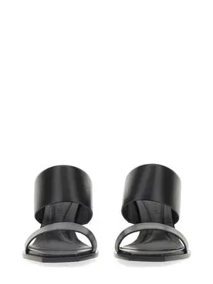 Alexander McQueen Leather Sandal - Black