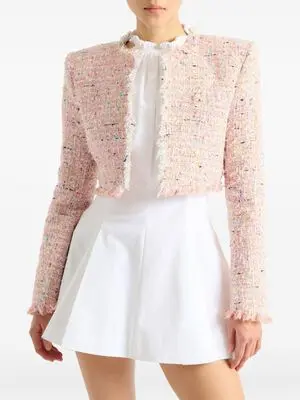 Balmain Tweed Cropped Jacket - Multicolor