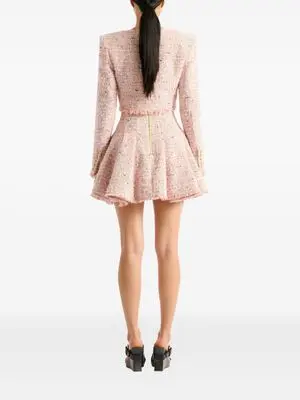 Balmain Tweed Cropped Jacket - Multicolor