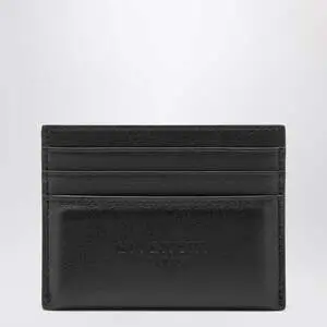 Givenchy Leather Card Holder With Logo - Black