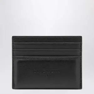 Givenchy Leather Card Holder With Logo - Black