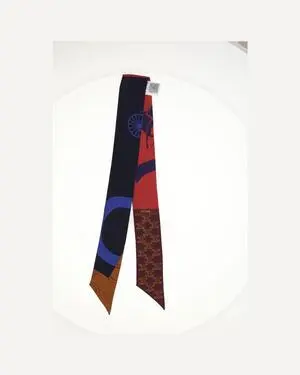 Celine Printed Silk Lavalliere - Multicolor