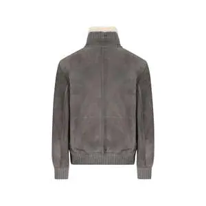 Brunello Cucinelli Grey Jackets Bomber Jackets
