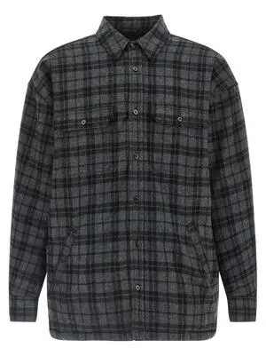 WILLY CHAVARRIA Padded Overshirt - Gray