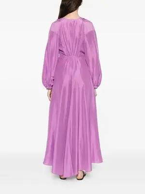 FORTE_FORTE Silk Long Dress - Multicolor